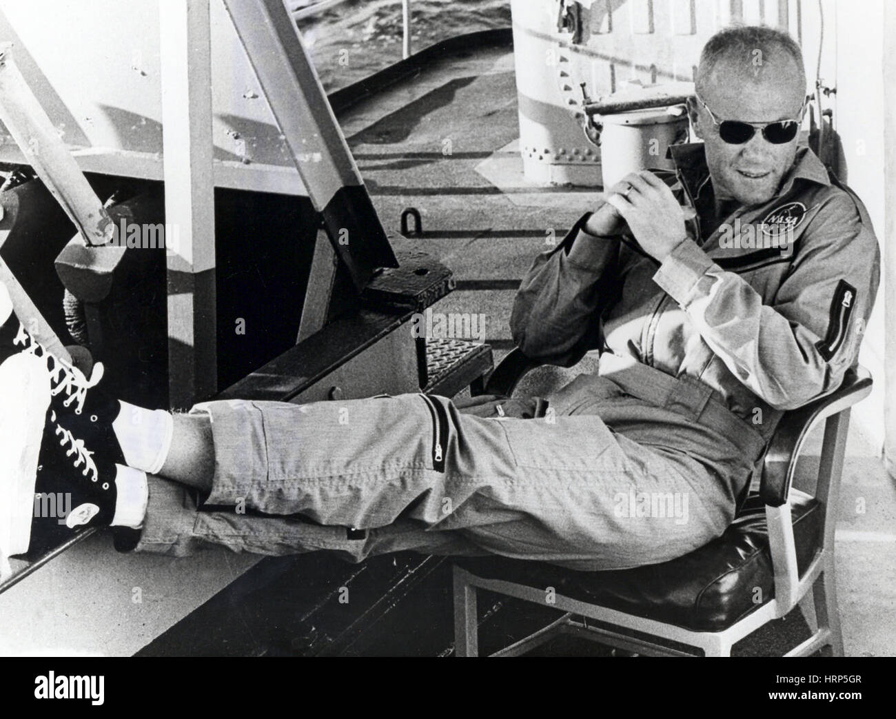 Astronaut John Glenn Aboard USS Noa, 1962 Stock Photo - Alamy