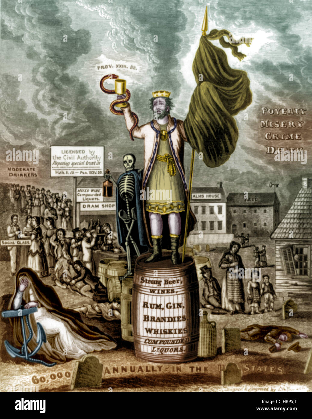 King Alcohol and His Prime Minister Stock Photo - Alamy