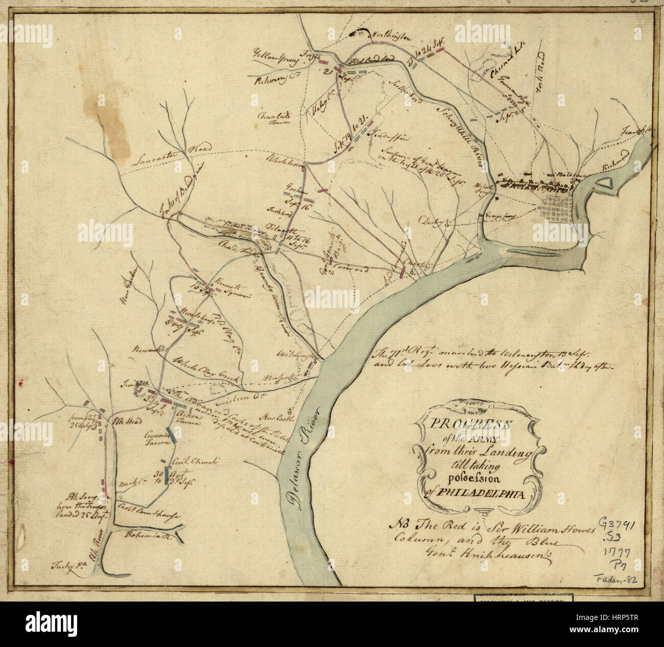 British Philadelphia Campaign, 1777 Stock Photo - Alamy