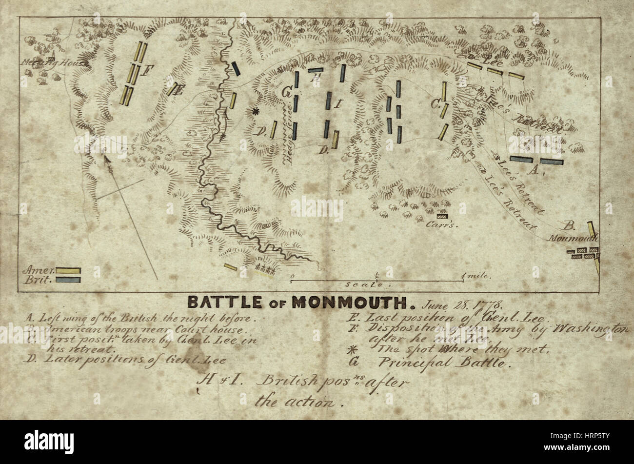 Monmouth map hi-res stock photography and images - Alamy