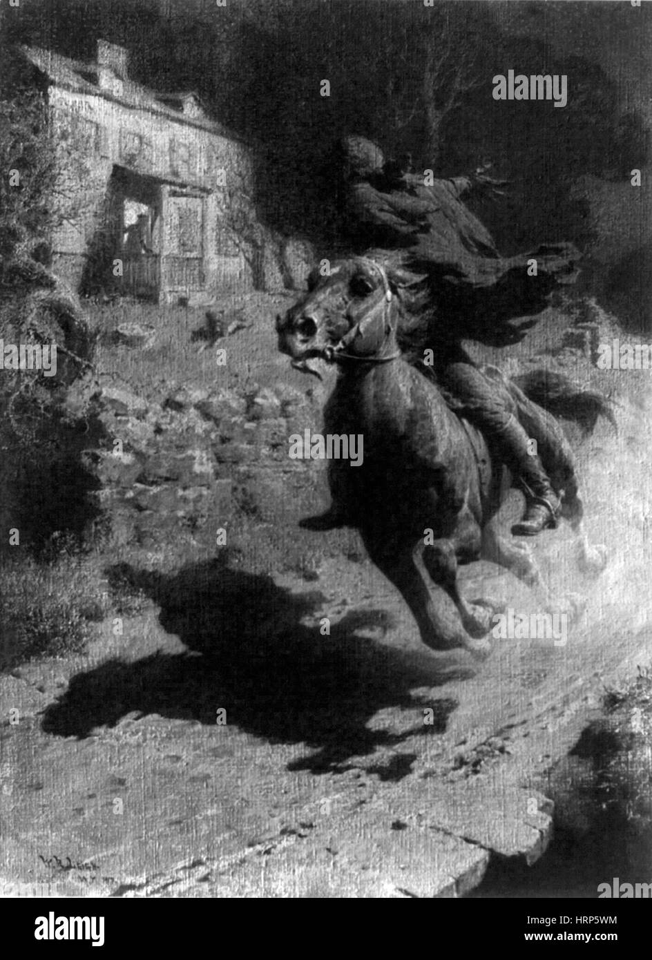 Midnight Ride Of Paul Revere Map