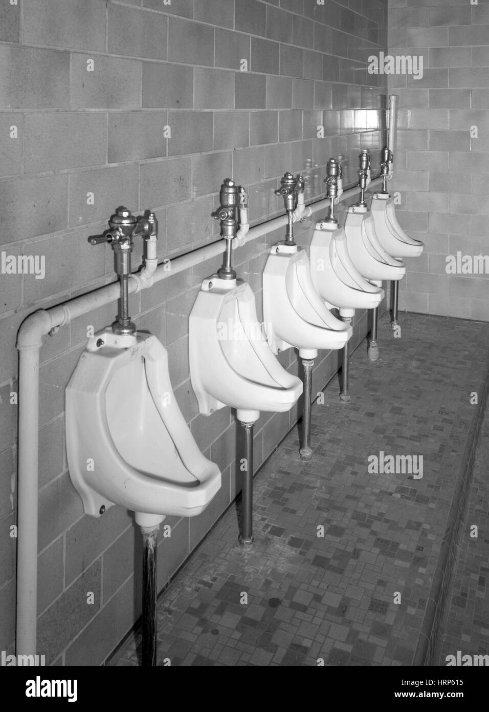 Mens Room Urinals, 20th Century Stock Photo - Alamy