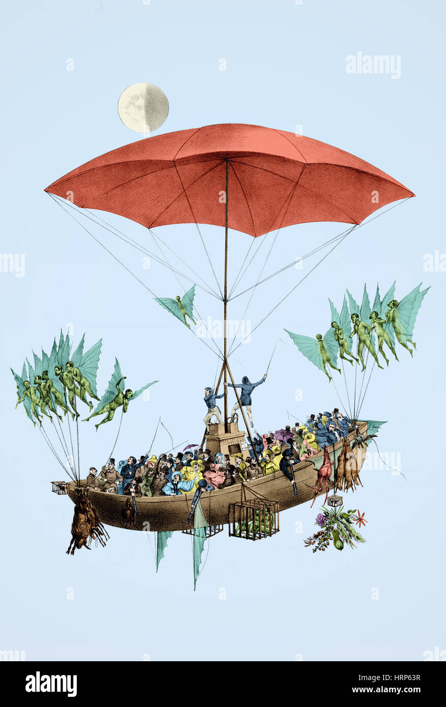 Flying man wings hi-res stock photography and images - Alamy