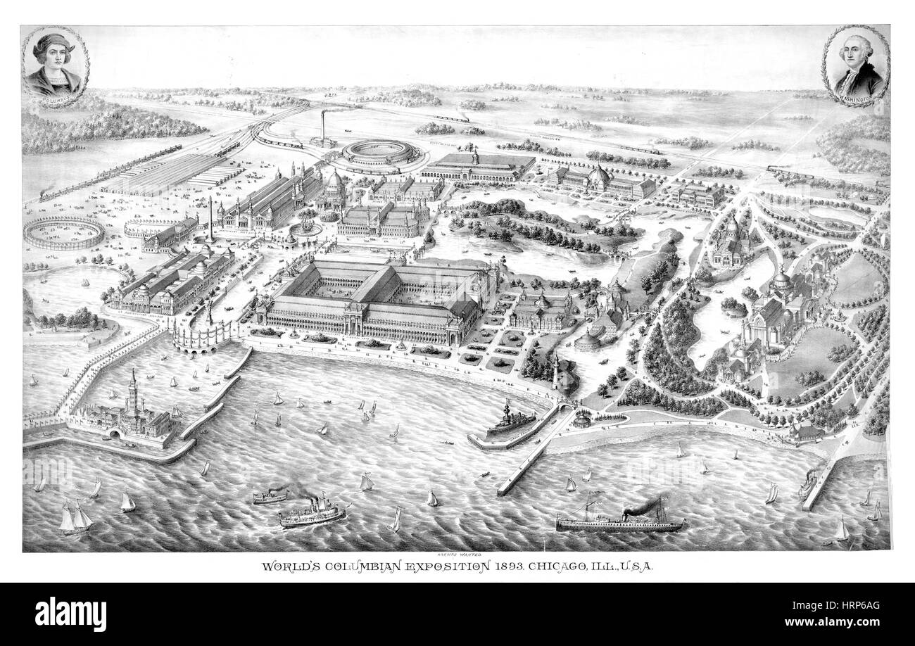 World's columbian exposition map Black and White Stock Photos & Images ...