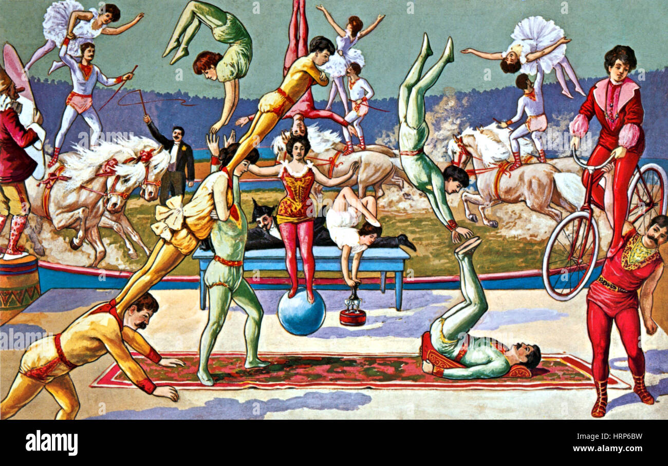 Circus poster 19th century hi-res stock photography and images - Alamy