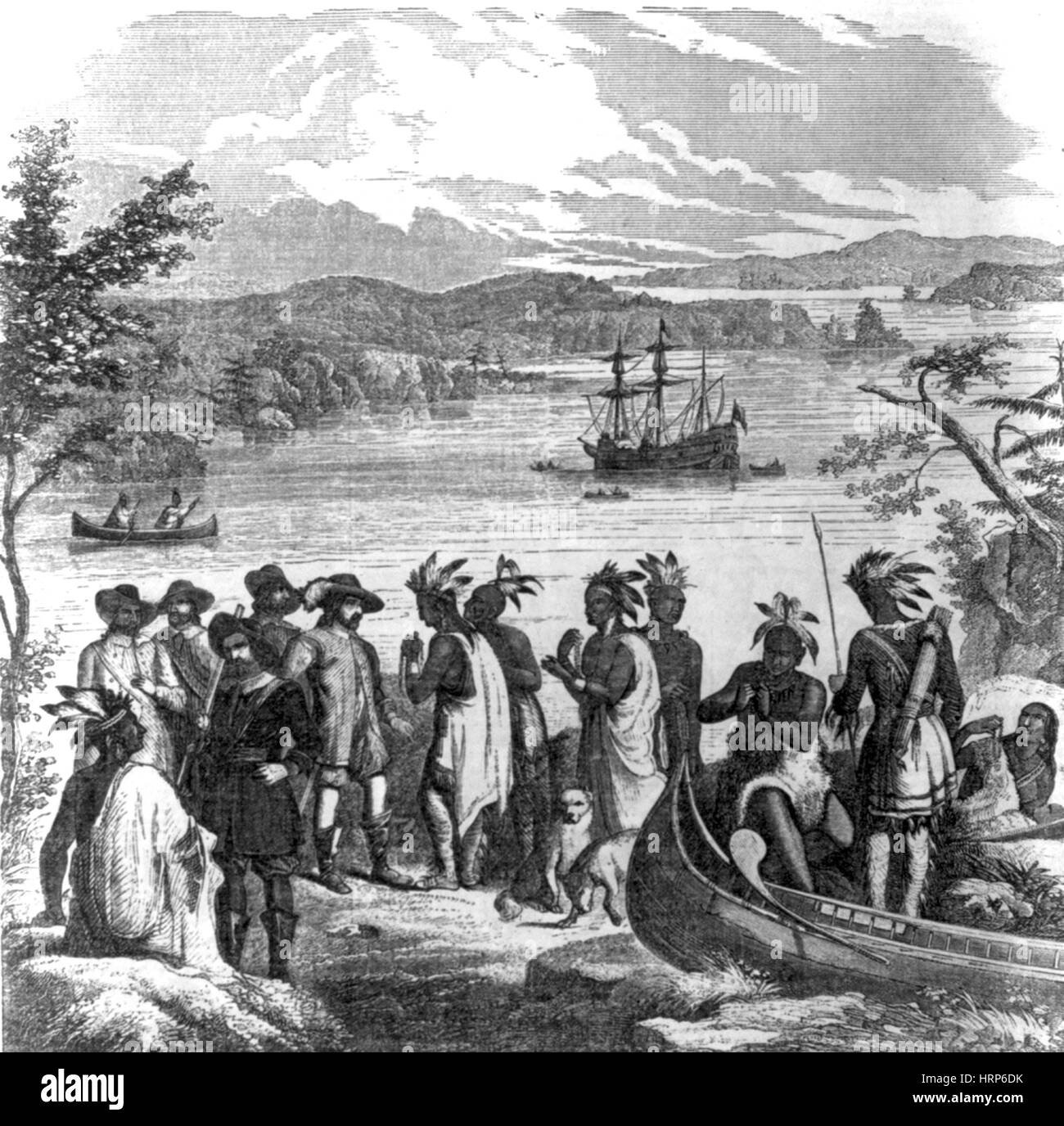 American indians 1600's hi-res stock photography and images - Alamy