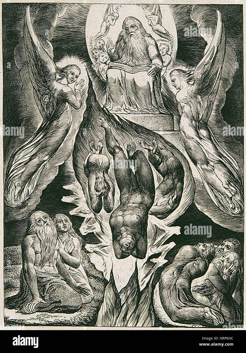William Blake's "The Fall of Satan Stock Photo - Alamy