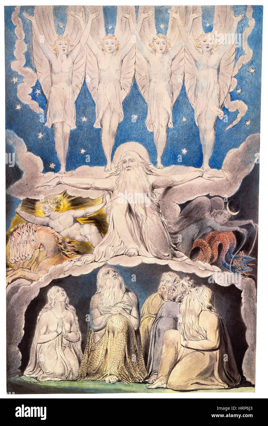 Blake's "When the Morning Stars Sang Together Stock Photo - Alamy