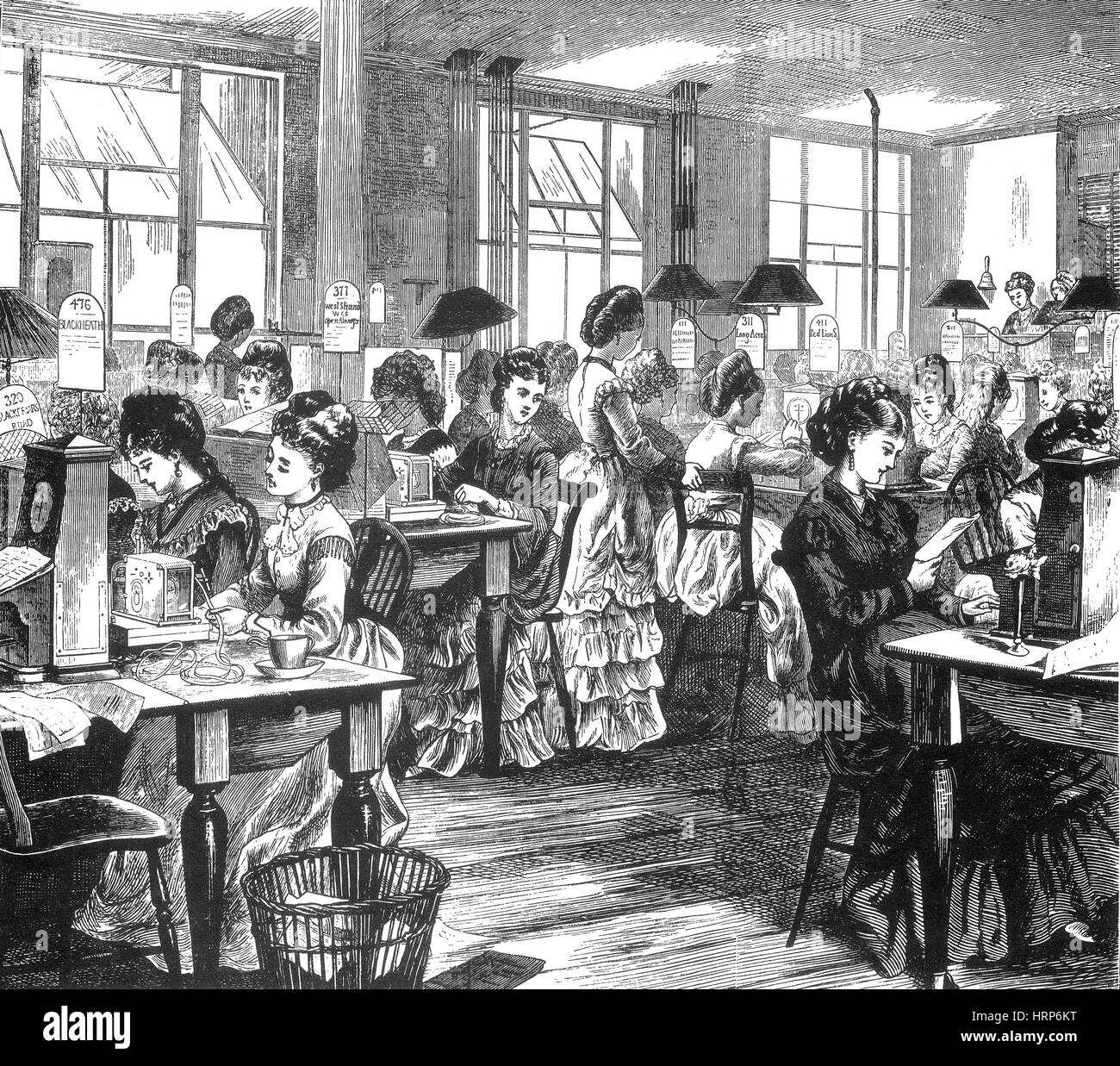 GPO Telegraph Office, 1870 Stock Photo - Alamy