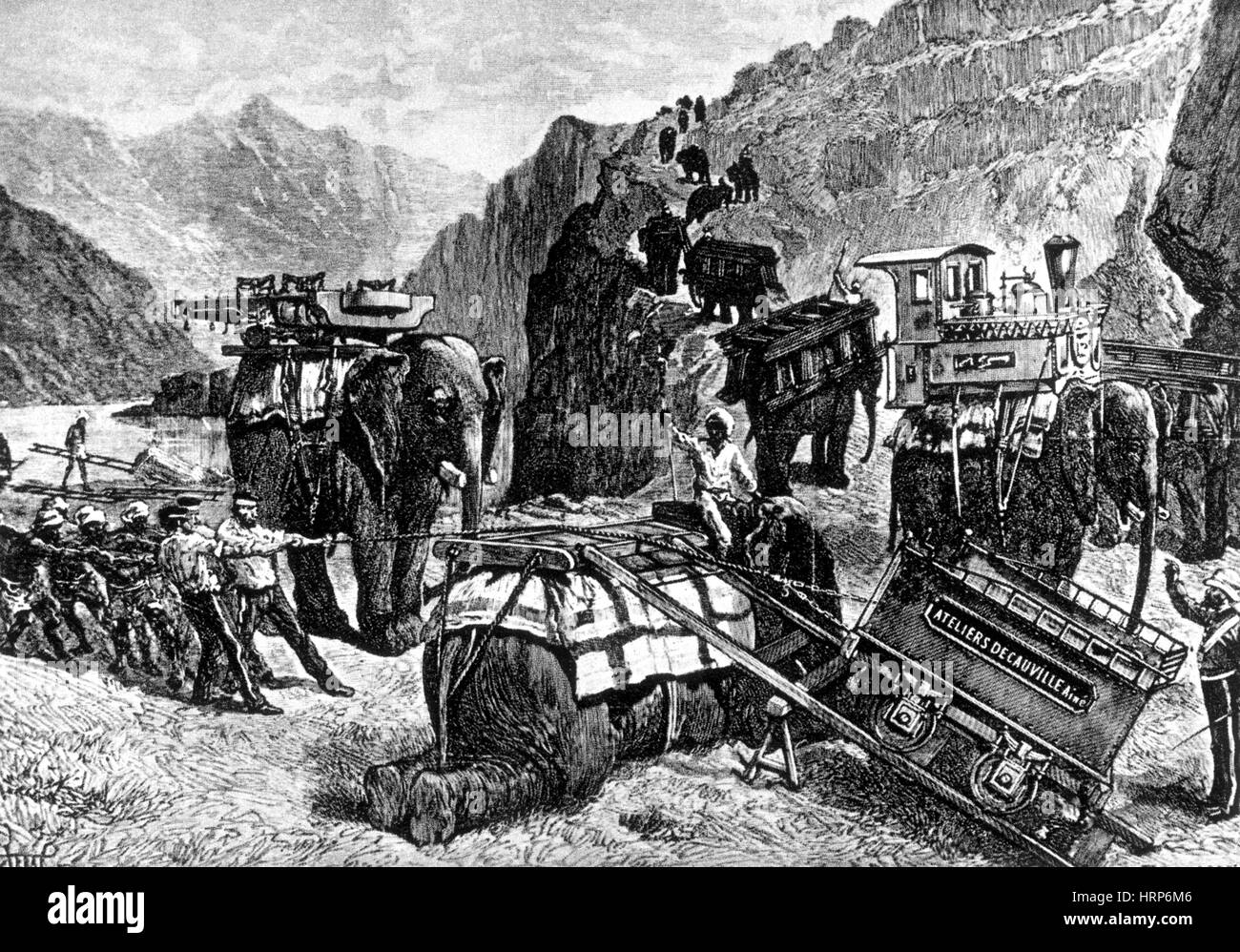 Railroad construction 1880s hi-res stock photography and images - Alamy
