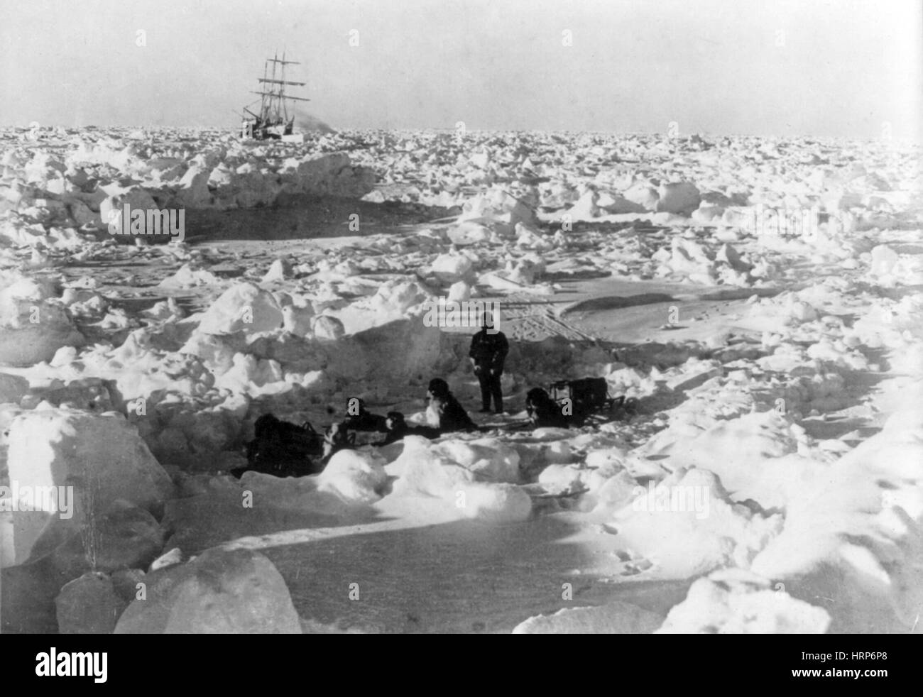 Shackleton's Endurance Trapped in Pack Ice, 1915 Stock Photo - Alamy
