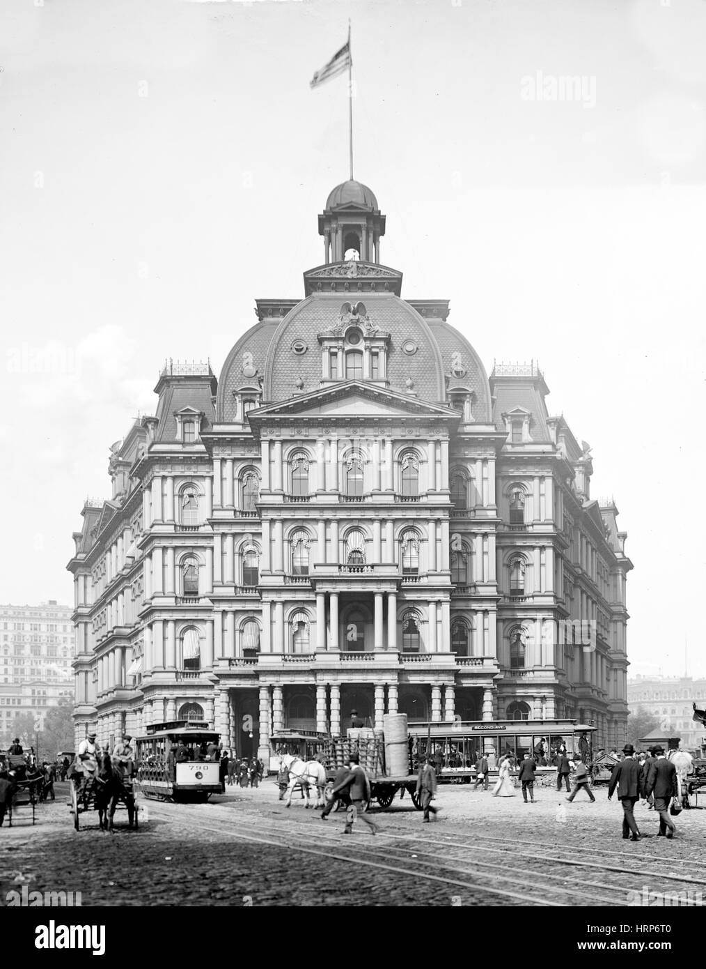 Courthouse post office in Black and White Stock Photos & Images - Alamy