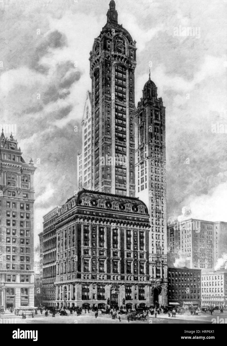 NYC, Singer Building, 1908 Stock Photo - Alamy