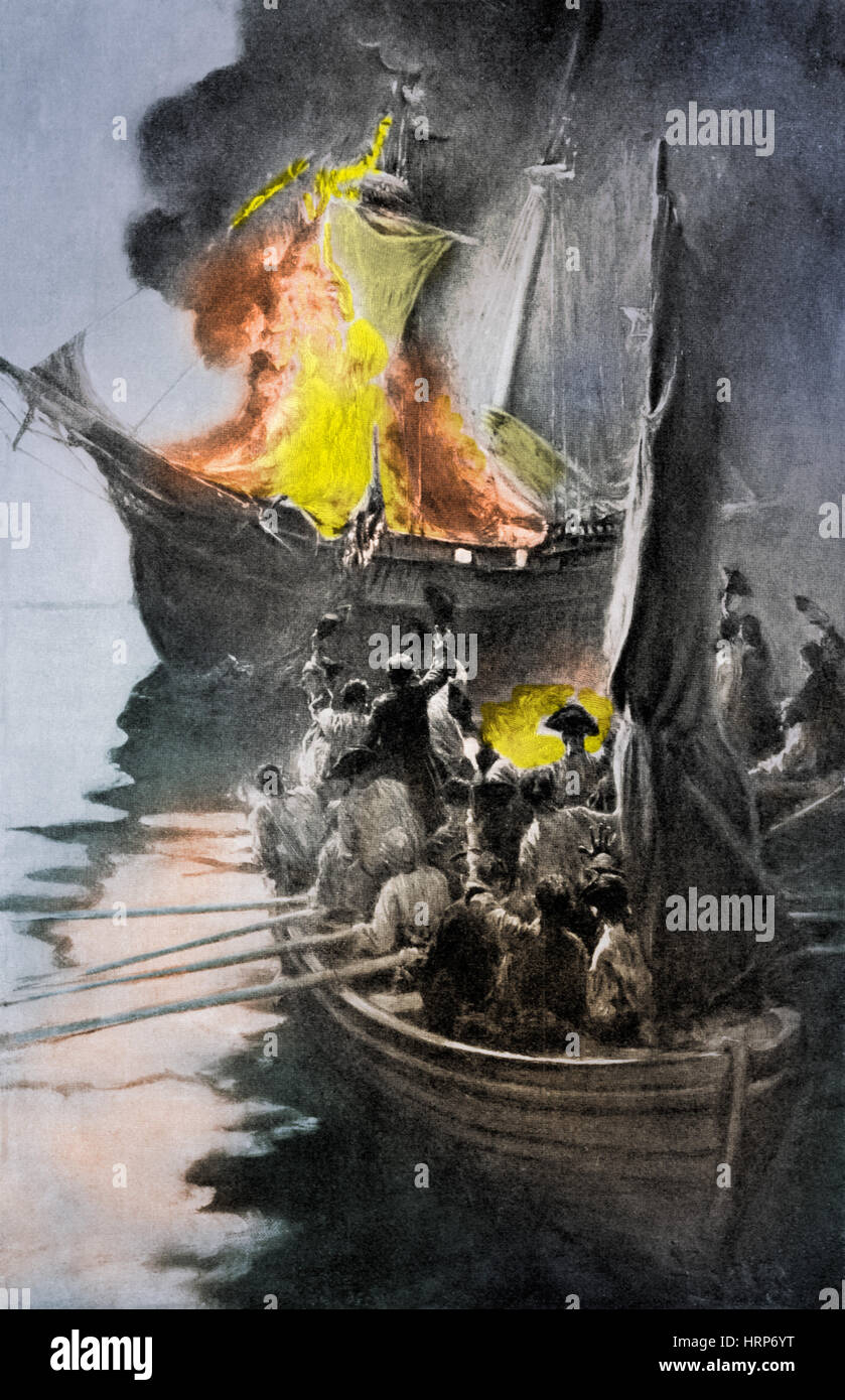 Gaspee Affair, 1772 Stock Photo - Alamy