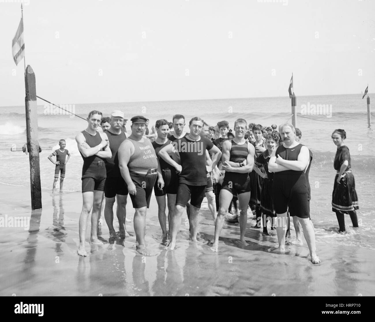 Coney Island Lifeguards, 1900s Stock Photo - Alamy