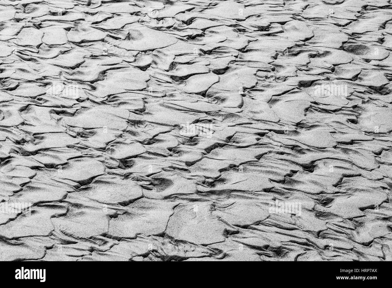 Tidal textures Black and White Stock Photos & Images - Alamy