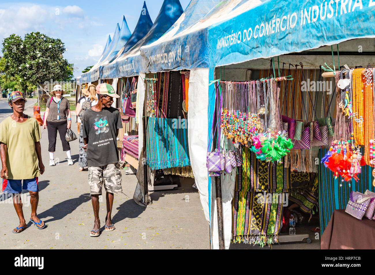 A traditional street craft market in Dili, East Timor Stock Photo - Alamy