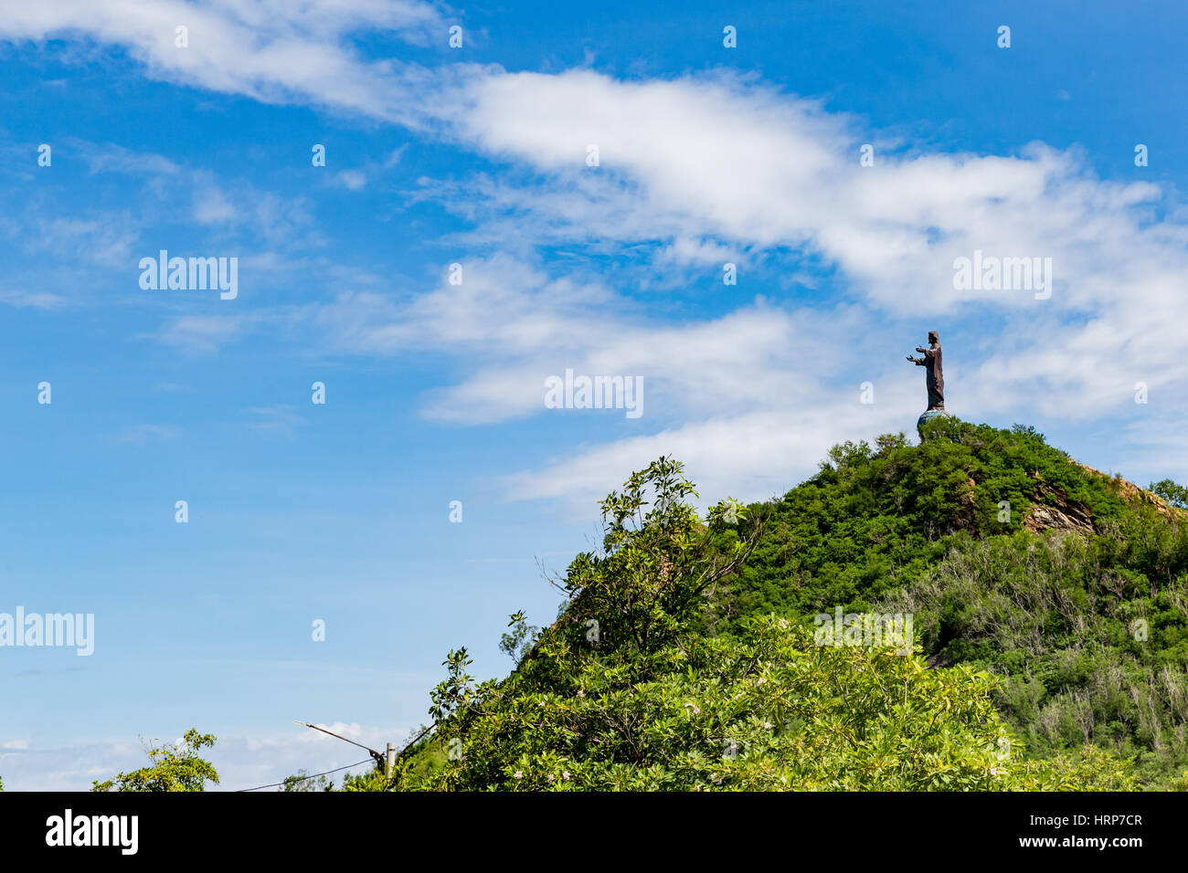 Christ statue on hilltop at Christ the King Beach, Dili, East Timor ...