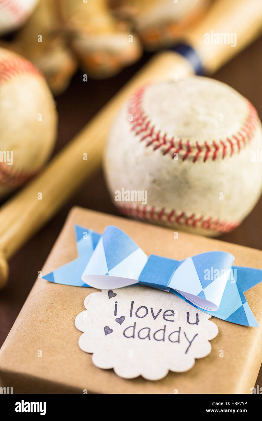 Celebrating Father's Day for baseball dad Stock Photo - Alamy