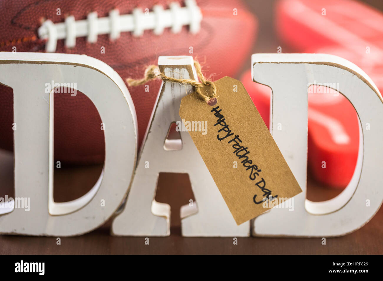 Celebrating Father's Day for football dad Stock Photo - Alamy