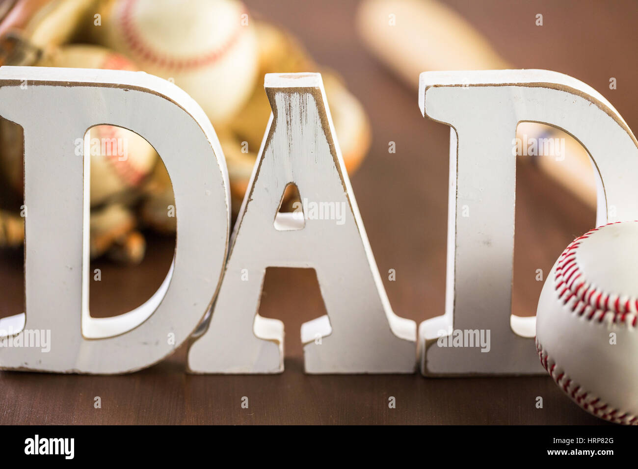 Celebrating Father's Day for baseball dad Stock Photo - Alamy