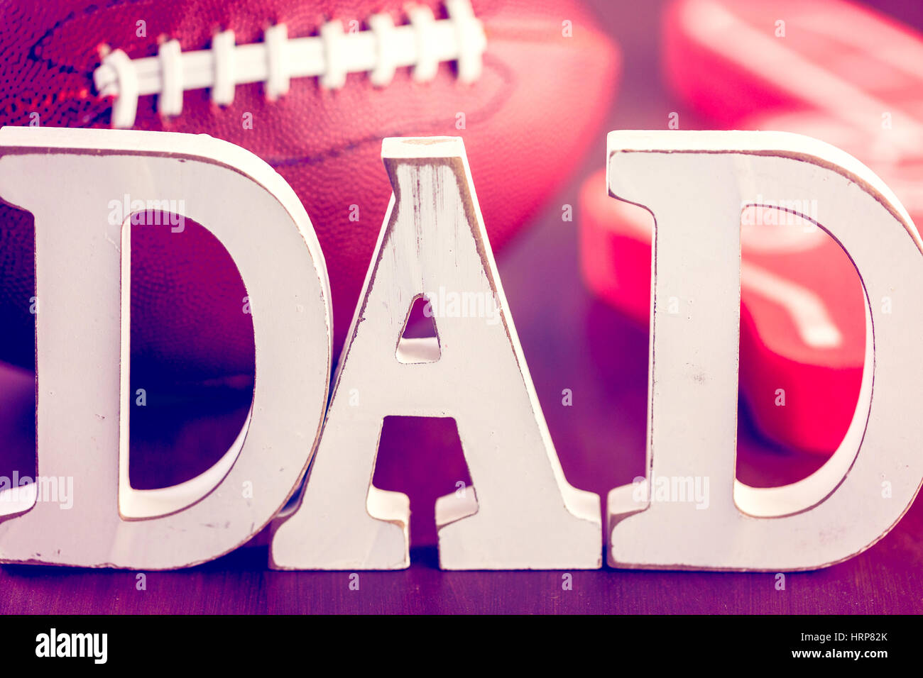 Celebrating Father's Day for football dad Stock Photo - Alamy