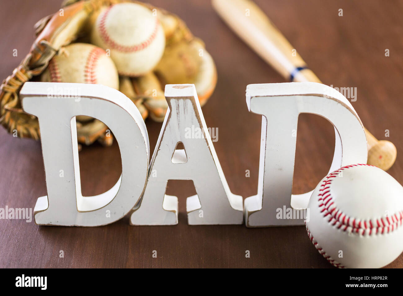 Celebrating Father's Day for baseball dad Stock Photo - Alamy