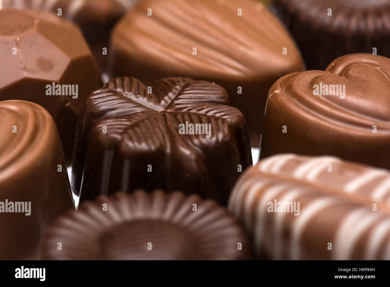 Assorted chocolate candies Stock Photo - Alamy