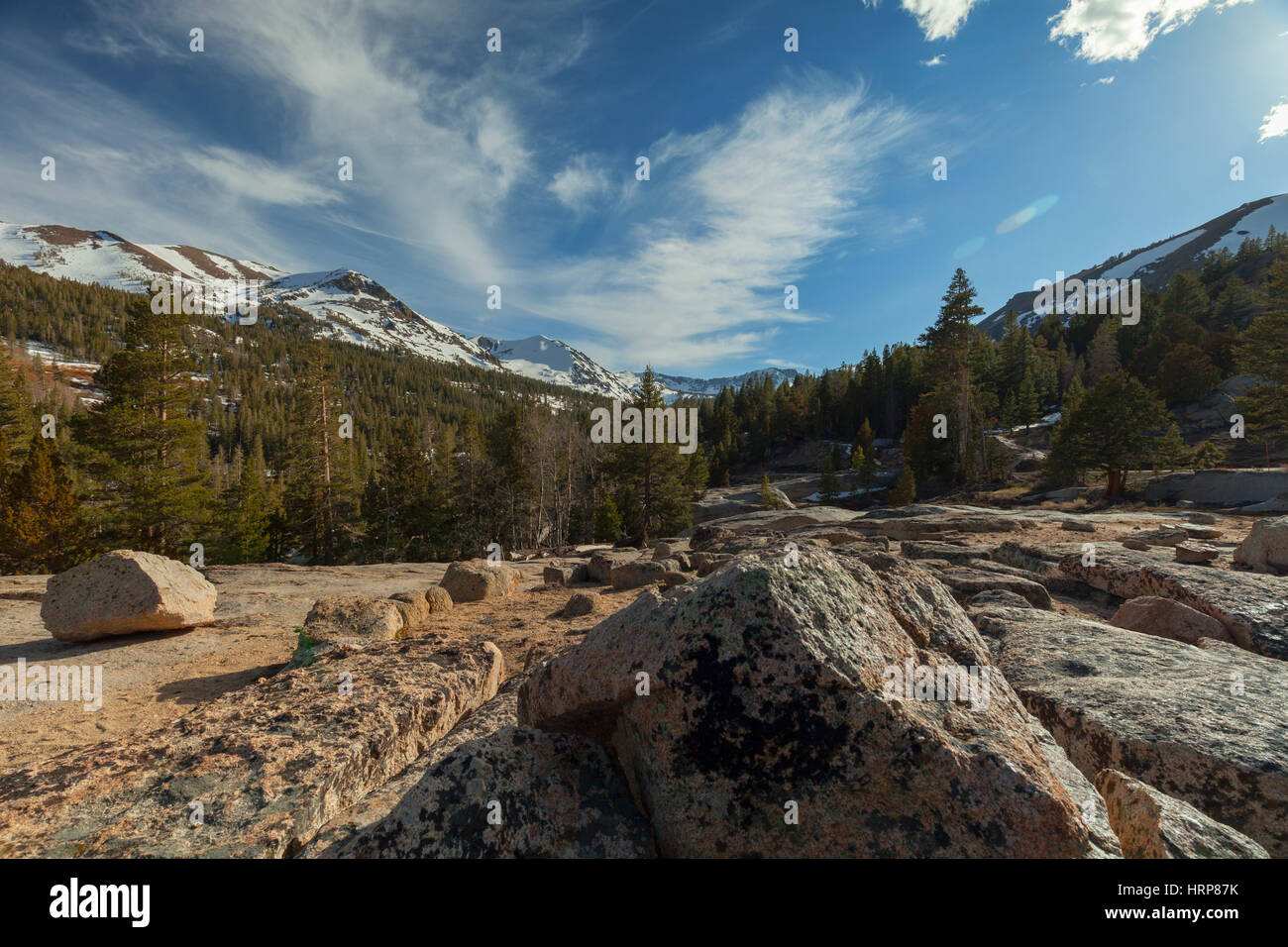 Sonora Pass in the Sierra Nevada mountains on the Pacific Crest Trail ...