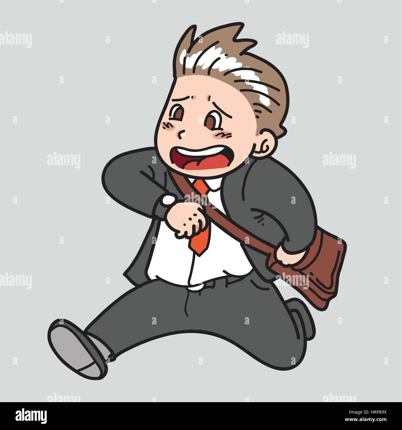 Clock people in late Stock Vector Images - Alamy