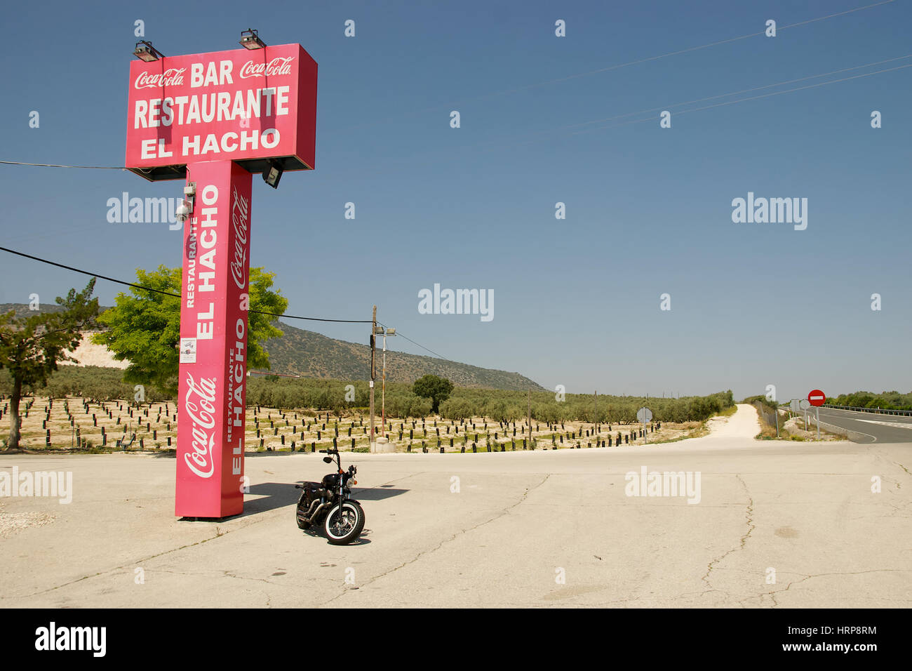 Roadside in Southern Spain Stock Photo - Alamy