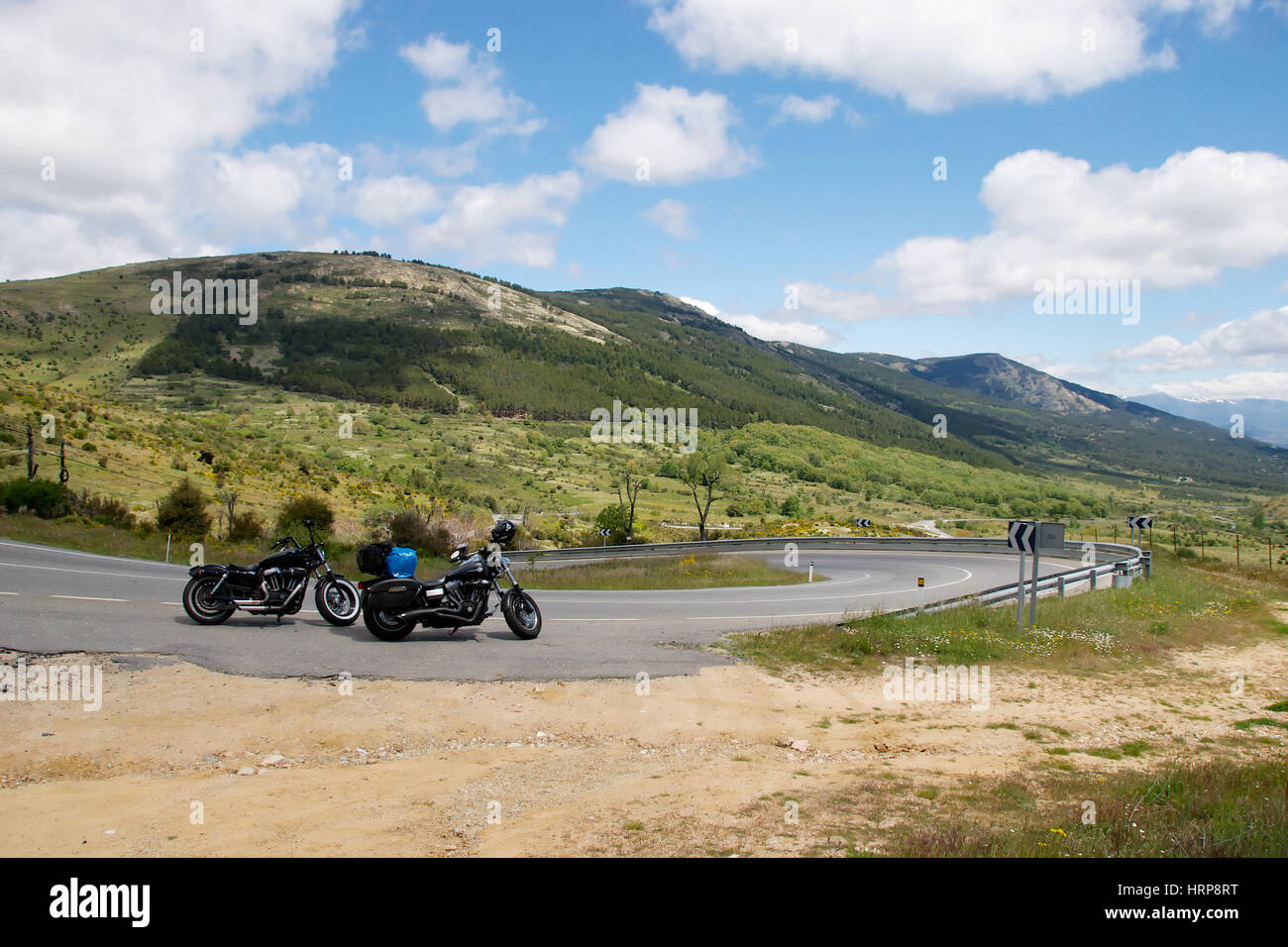 Roadside in Southern Spain Stock Photo - Alamy