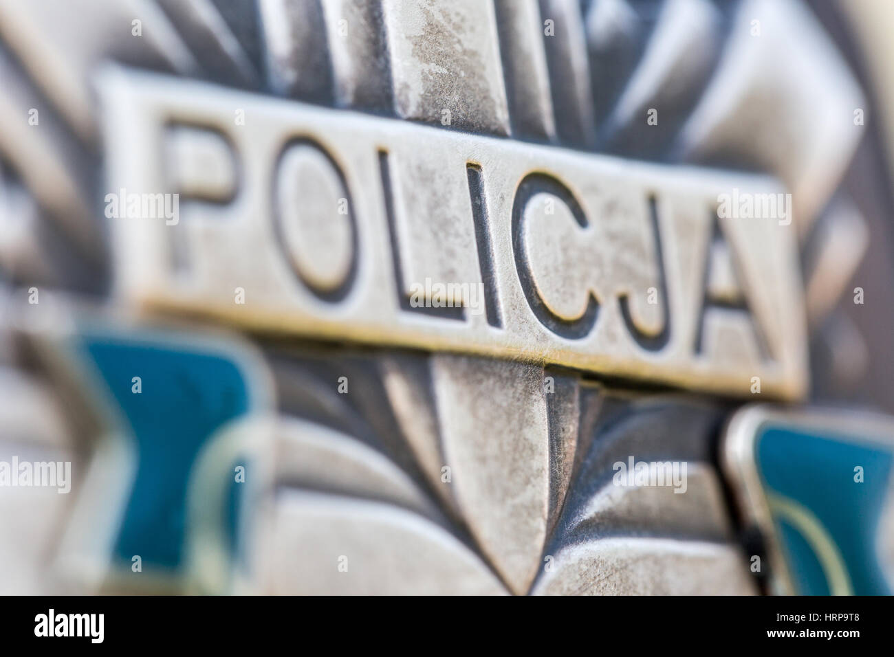 96/5000 The official original Polish police badge made of metal. High ...