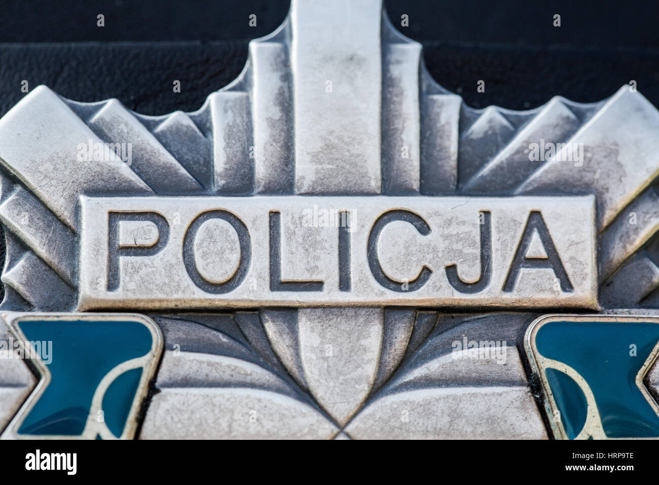 96/5000 The official original Polish police badge made of metal. High ...