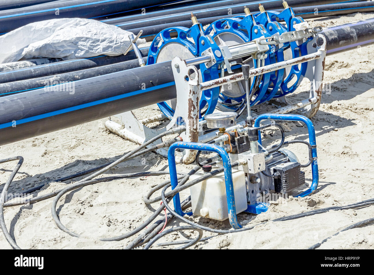 High quality pipe welding machine for connecting the polyethylene water ...