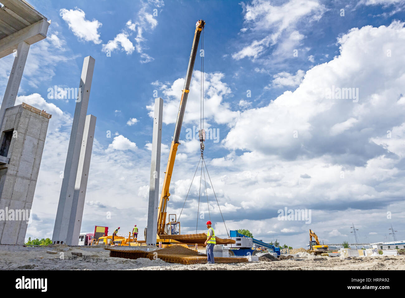 Unloading of rebar hi-res stock photography and images - Alamy