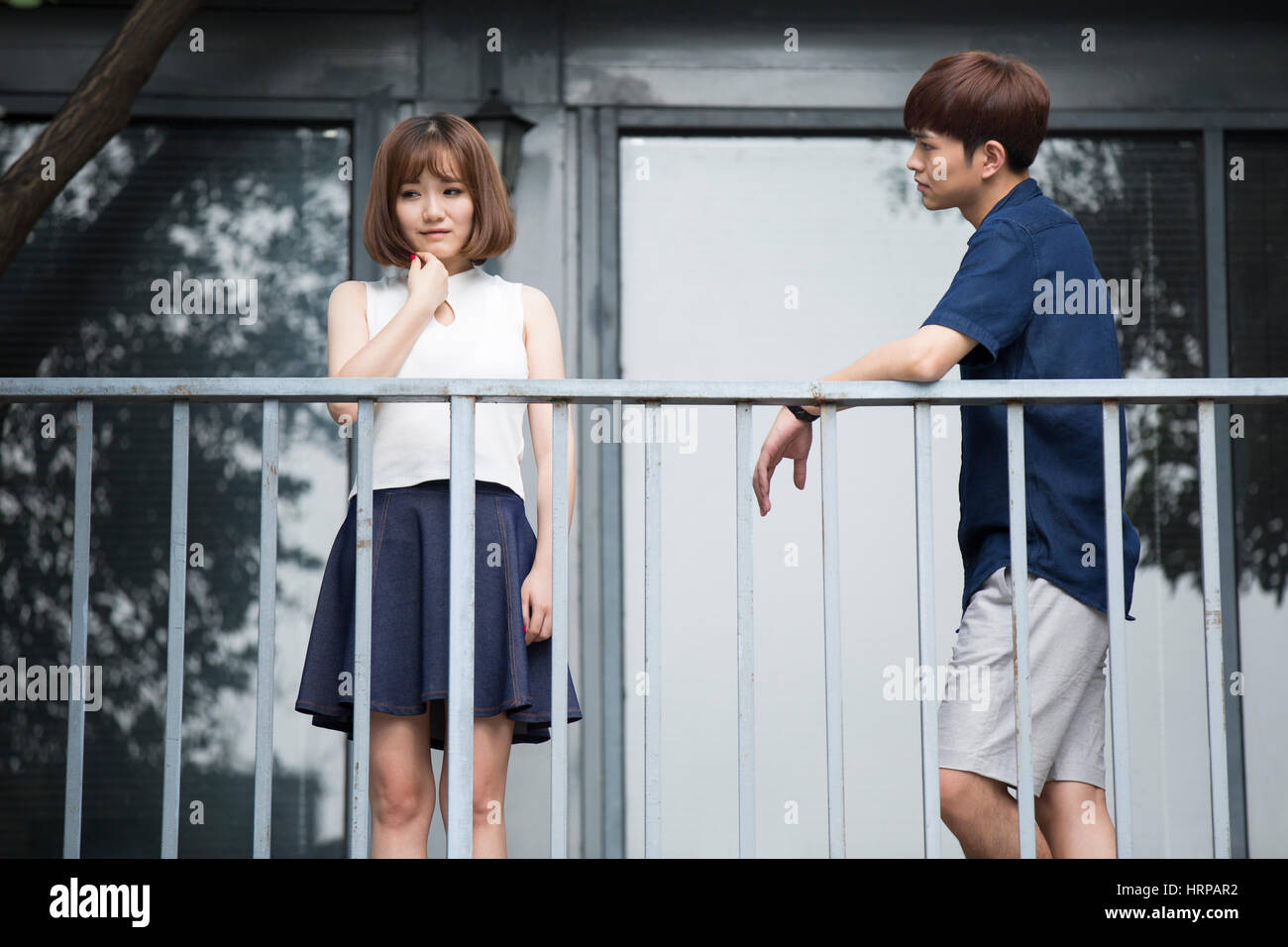 Young couple ignoring each other Stock Photo - Alamy