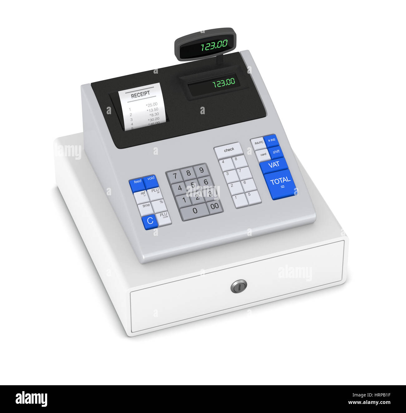 Checkout supermarket receipt Cut Out Stock Images & Pictures - Alamy