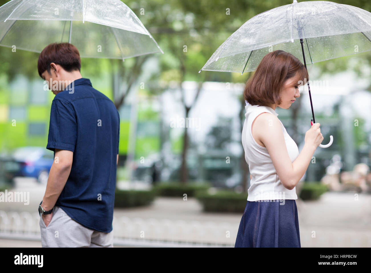 Rain couple separation hi-res stock photography and images - Alamy