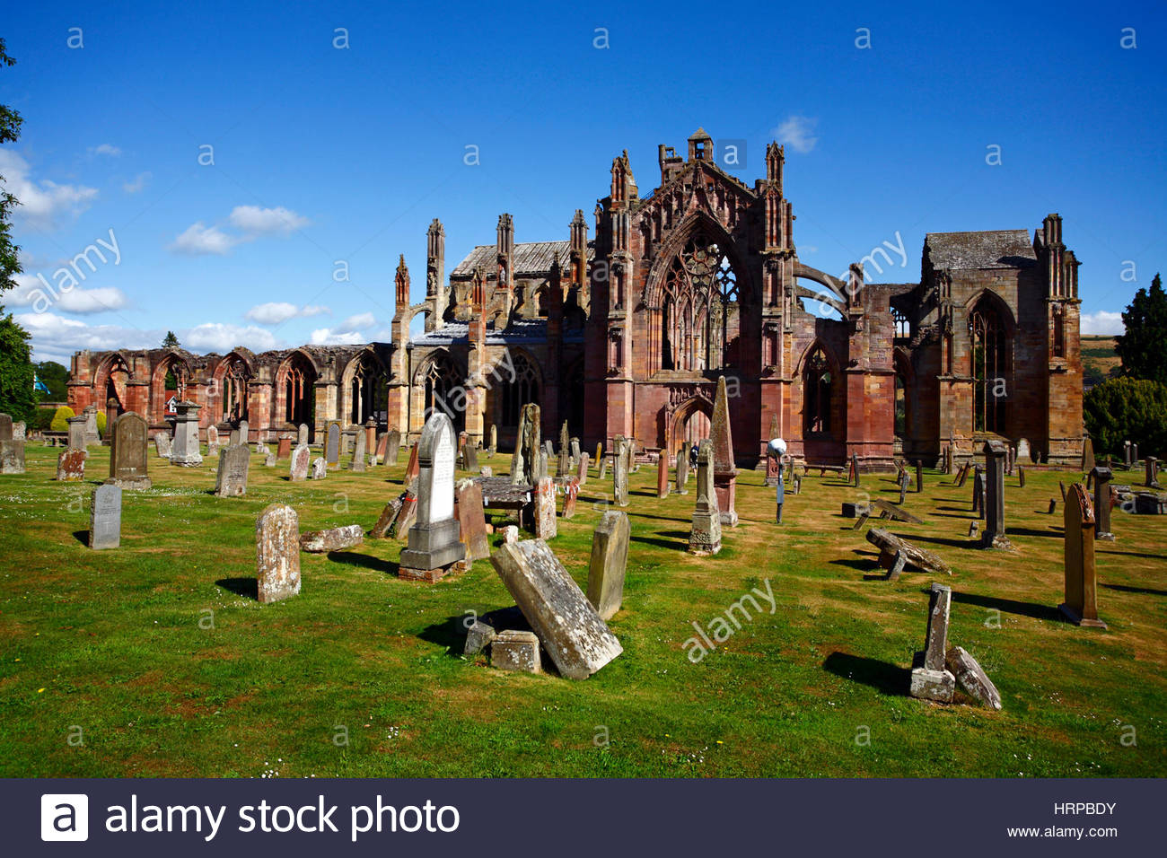 Abbey church in melrose hi-res stock photography and images - Alamy