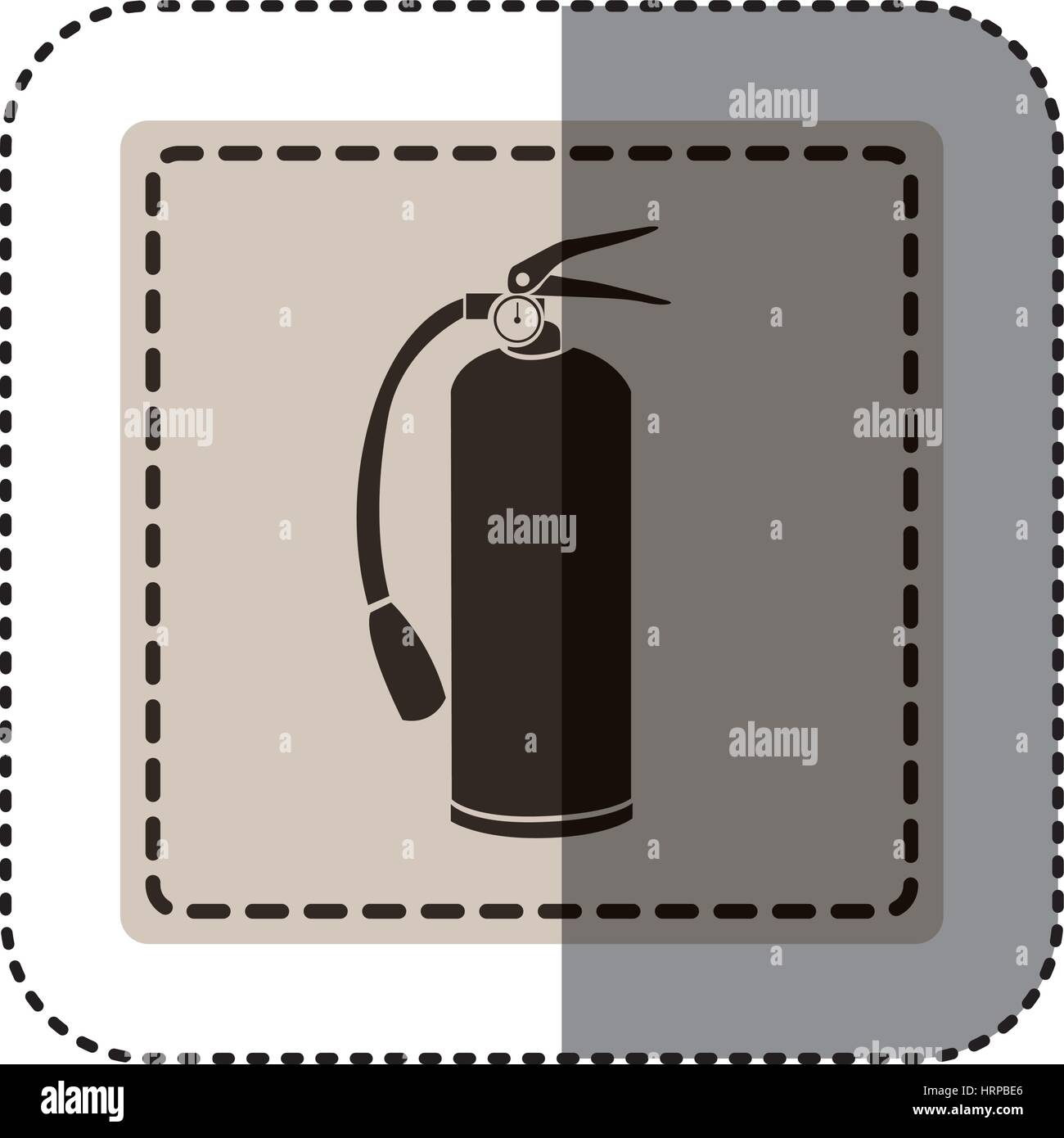 Sticker monochrome square label Stock Vector Images - Alamy