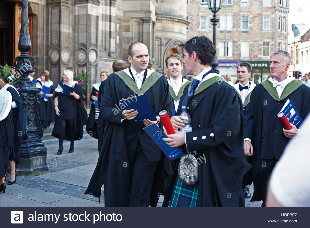 Edinburgh University students graduation day at MCewan Hall, summer ...