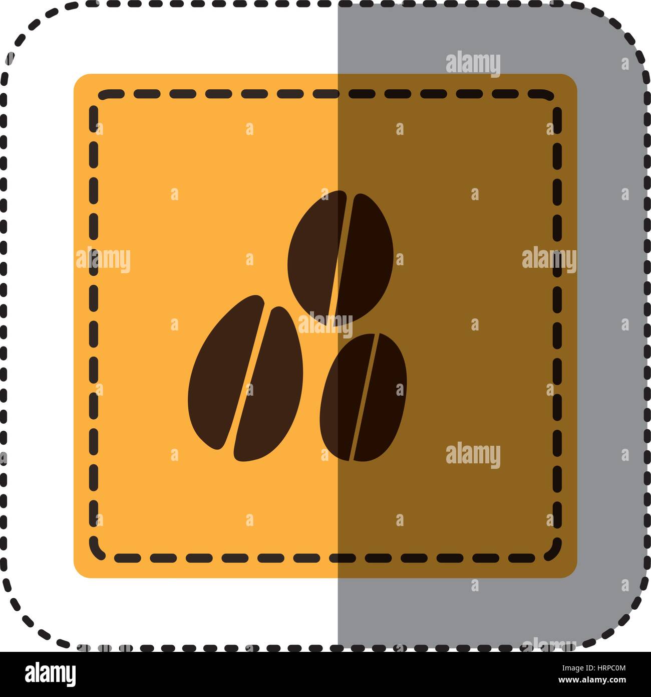 Yellow coffee beans Stock Vector Images - Alamy