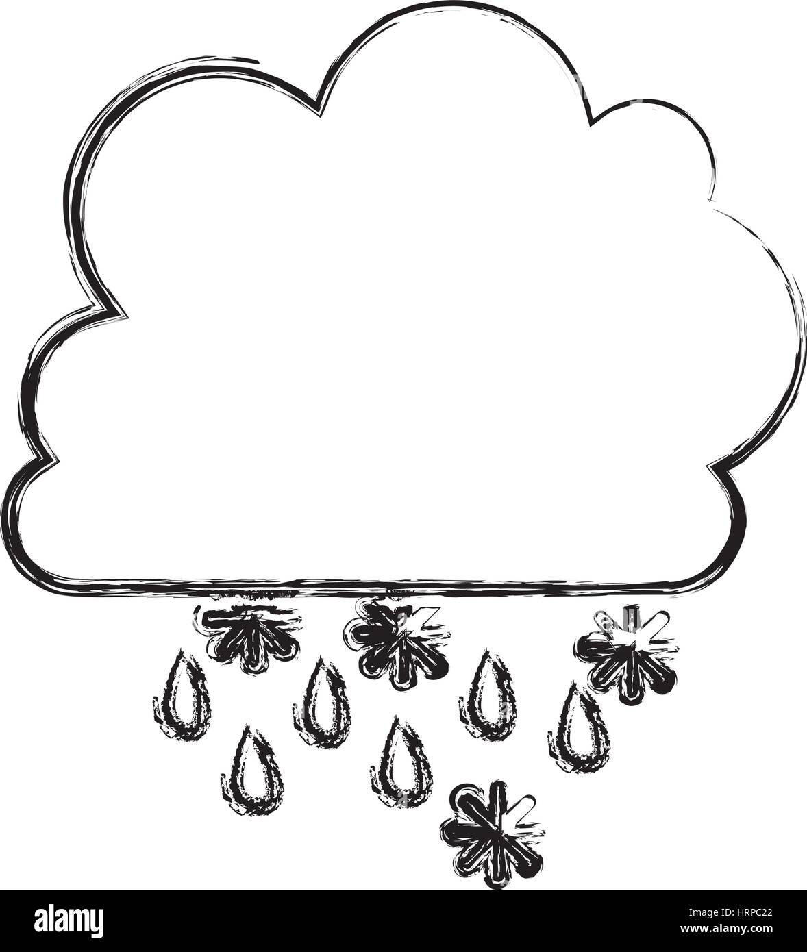 Dark summer rain clouds Stock Vector Images - Alamy