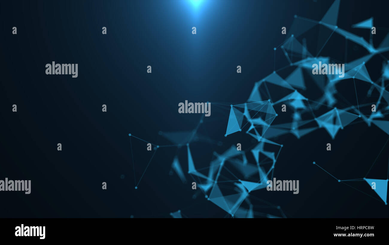network shape. Scientific concept Stock Photo - Alamy
