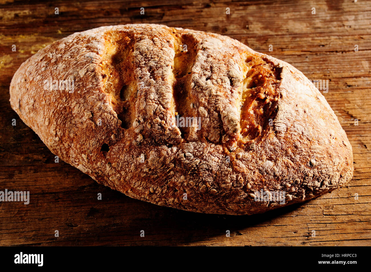 loaf of organic whole grain bread Stock Photo - Alamy