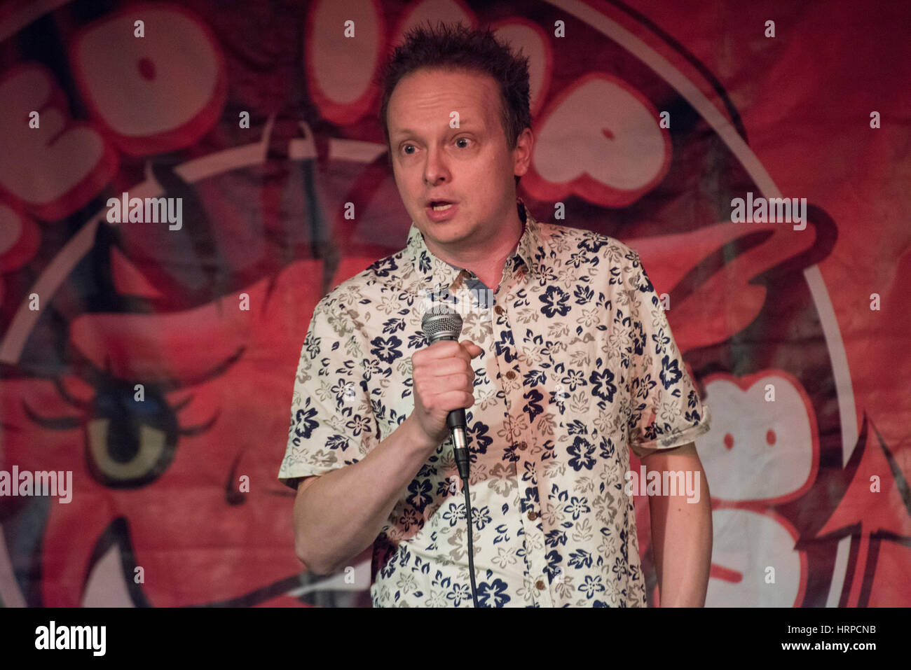 Comedian and writer Stephen Grant at The Red Imp Comedy Club @ The Rose ...