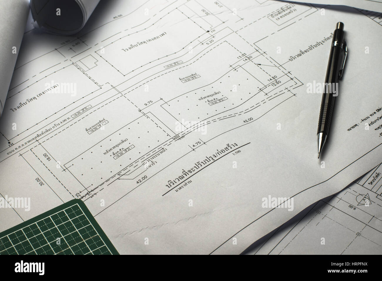 engineering diagram blueprint paper drafting project sketch ...