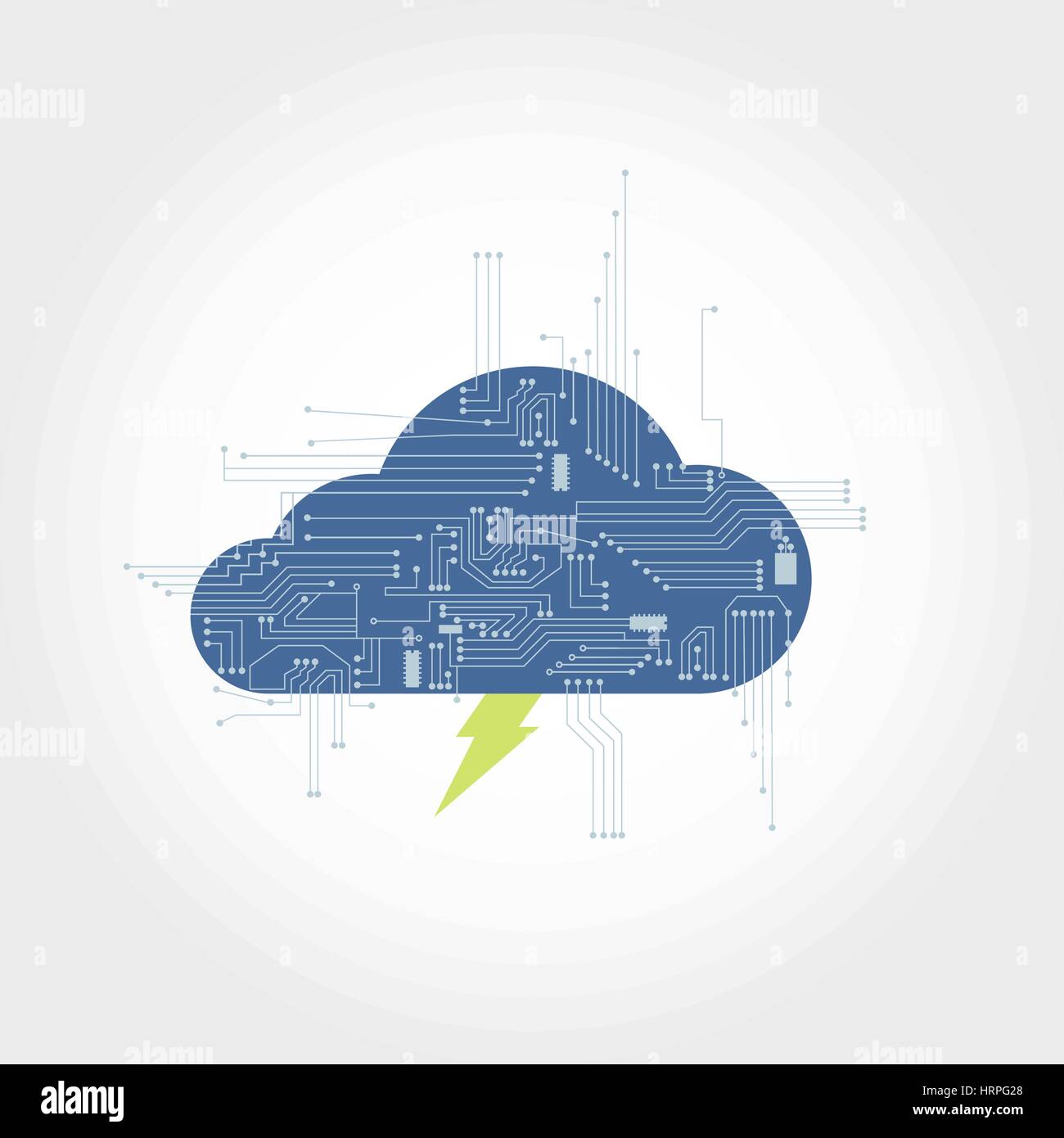 Circuit cloud digital connection hi-res stock photography and images ...