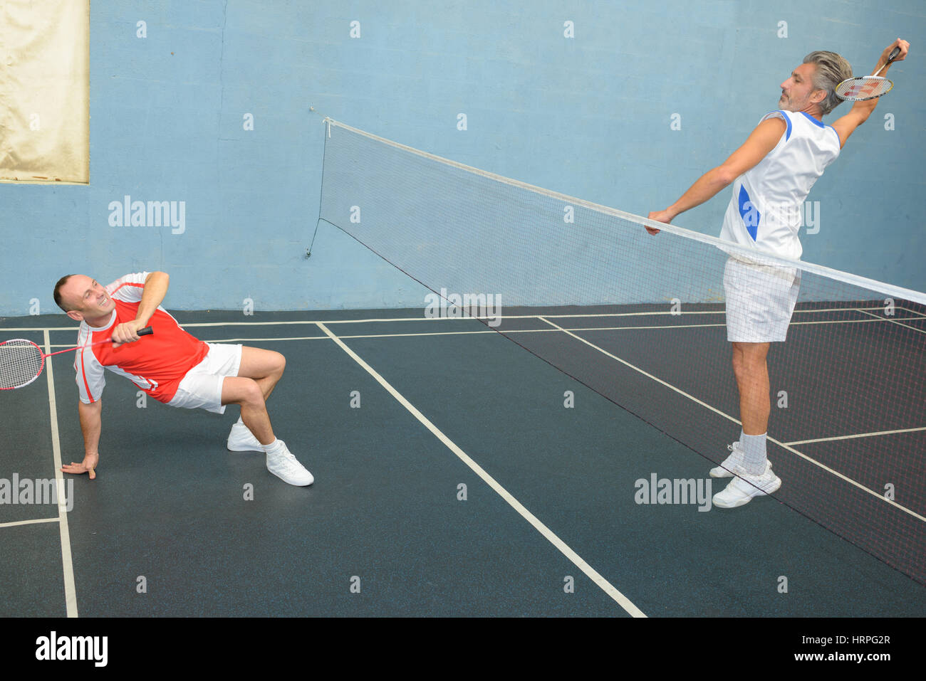 Badminton court smile hi-res stock photography and images - Alamy